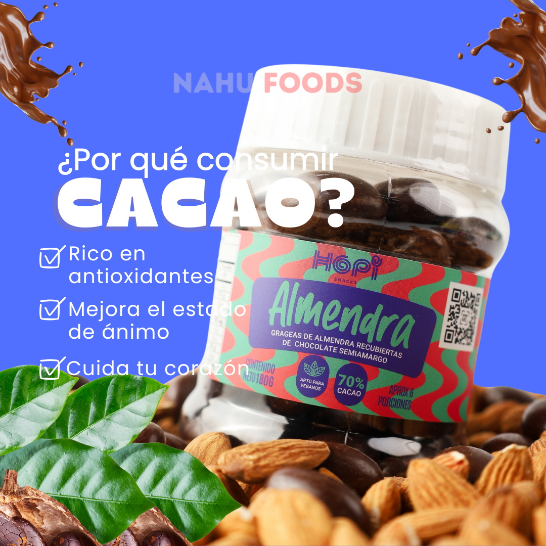 Almendra Recubierta de Chocolate Oscuro – NAHU FOODS COMPANY