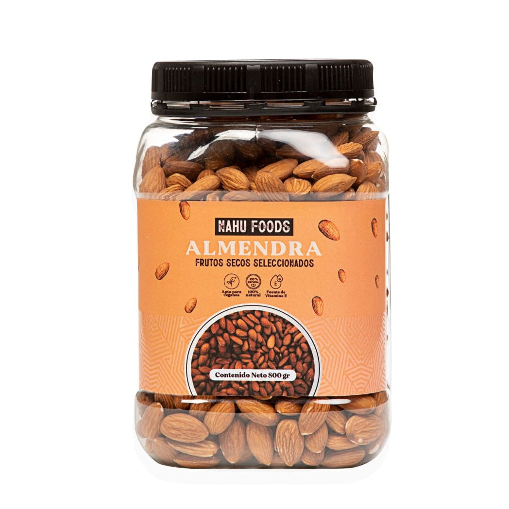 Almendra Natural Entera 800GR – NAHU FOODS COMPANY